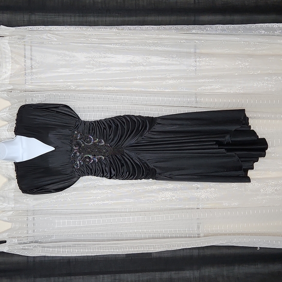 American Vintage | Dresses | Vintage 7s Disco Formal Party Wiggle Dress ...